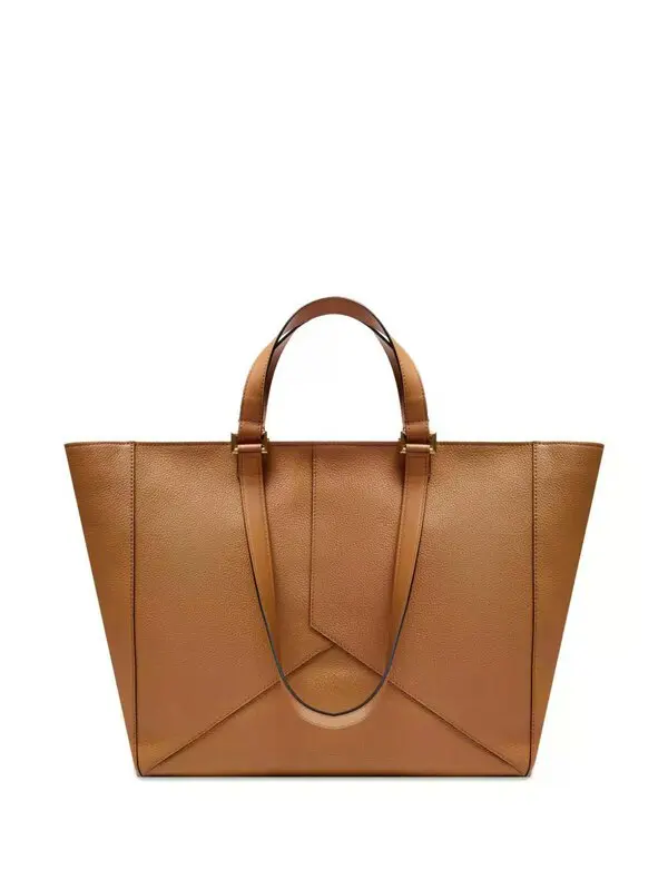 LANCEL Envelope Zip Tote Bag - Brown