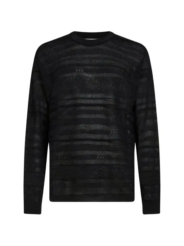 LANEUS Striped Knitted Sweater