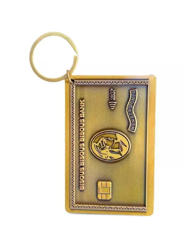 BISOUS SKATEBOARDS La Carte Keyring - Gold