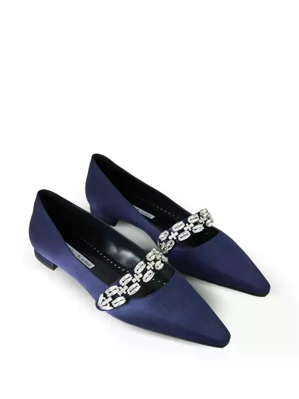Manolo Blahnik Tamolflat Point-toe Pumps