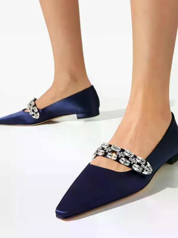 Manolo Blahnik Tamolflat Point-toe Pumps