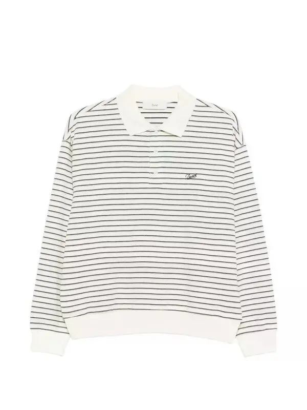 DUNST Striped Logo Polo Shirt
