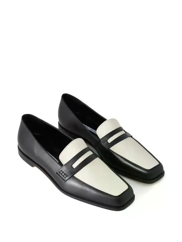 Manolo Blahnik Leather Square-toe Loafers