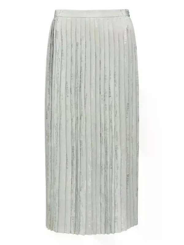 MAISON MARGIELA Pleated Straight Skirt - Grey
