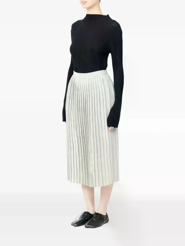 MAISON MARGIELA Pleated Straight Skirt - Grey