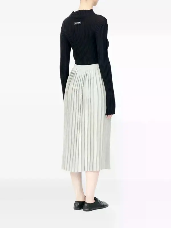 MAISON MARGIELA Pleated Straight Skirt - Grey