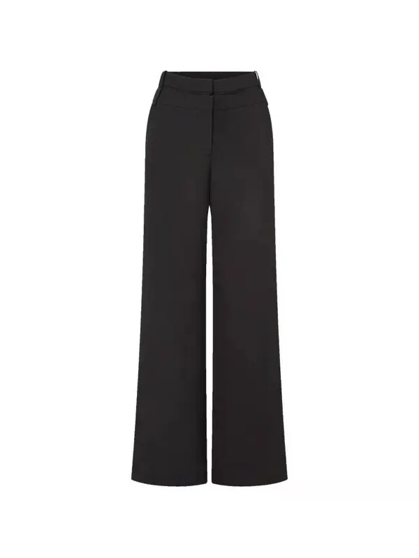 Veronica Beard Tonelli Double-waist Trousers