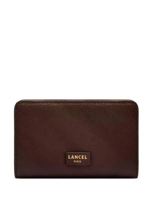 LANCEL Ninon Rectangular-zip Leather Wallet - Brown