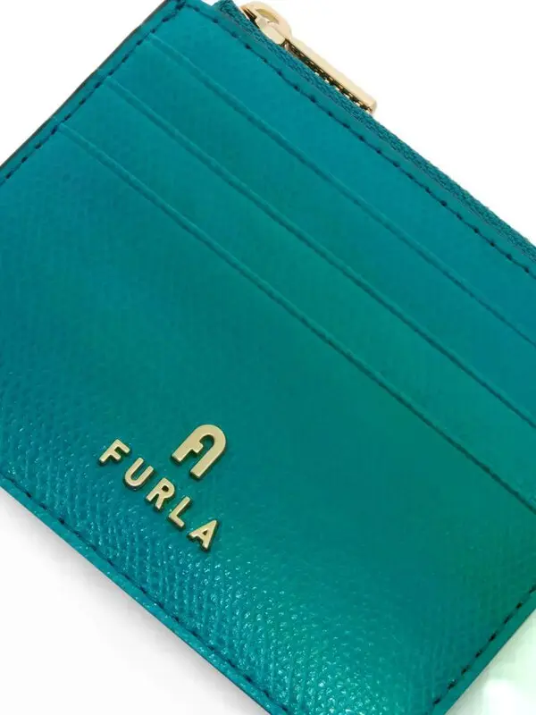 Furla Camelia Logo-detail Card Holder - Blue