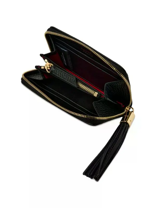 LANCEL Premier Flirt Tassel Zip Wallet - Black