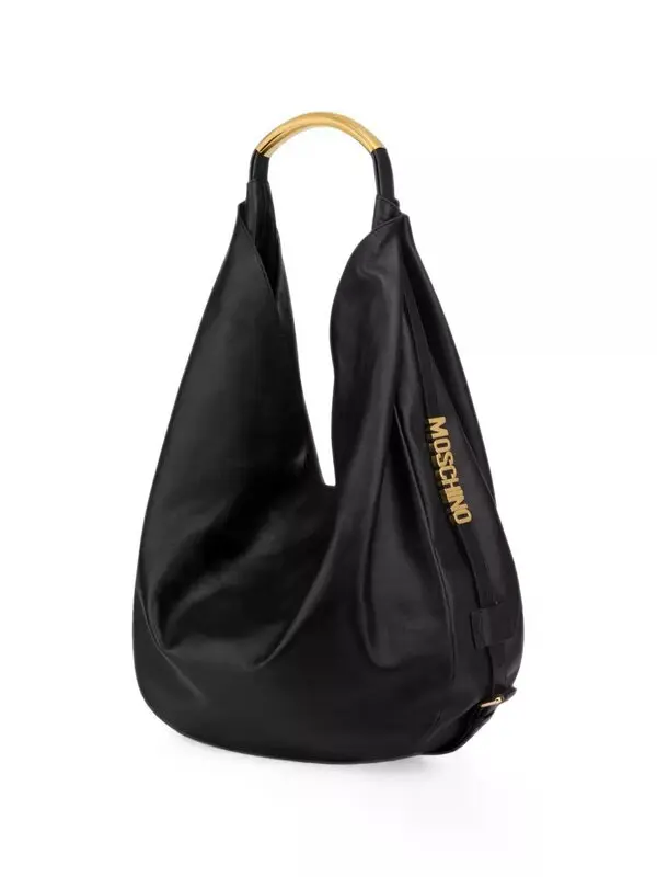 Moschino Large Handle Me Bag With Metal Lettering Logo