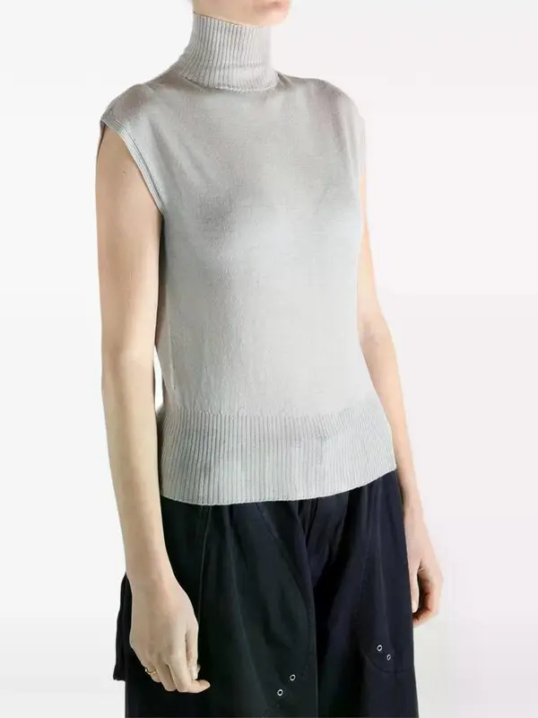 Rick Owens Ribbed Turtleneck Sweater - Grey
