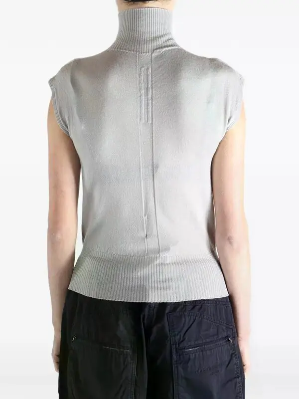 Rick Owens Ribbed Turtleneck Sweater - Grey
