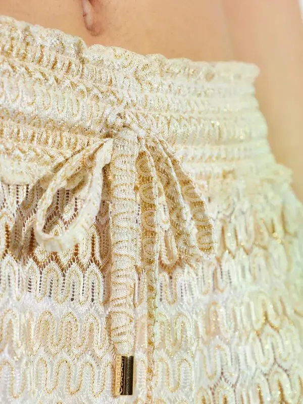 Melissa Odabash Dune Tiered Skirt - Gold