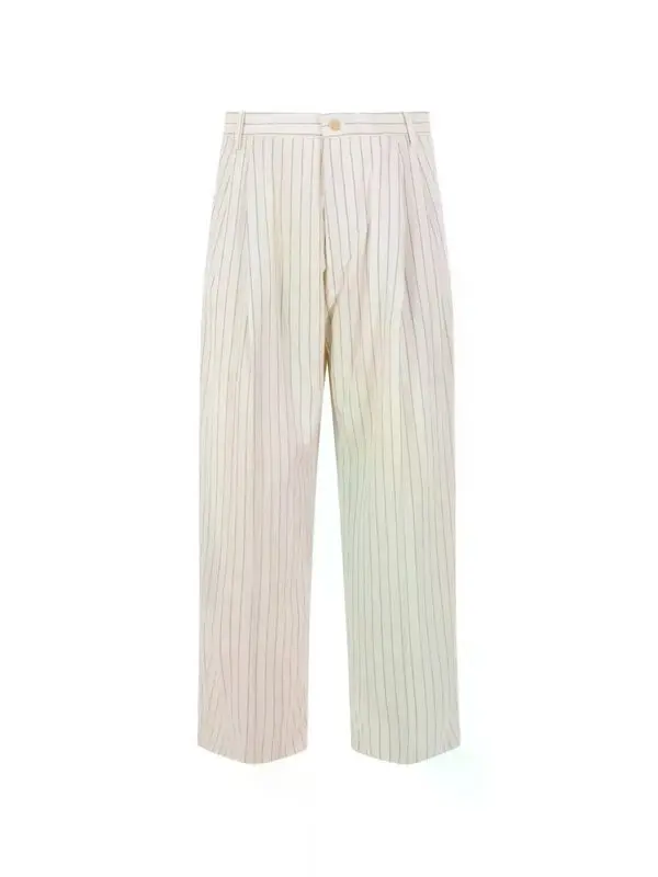 HED MAYNER Pinstripe Cropped Trousers