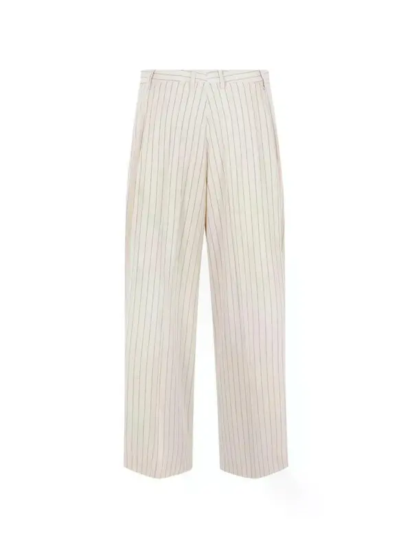 HED MAYNER Pinstripe Cropped Trousers