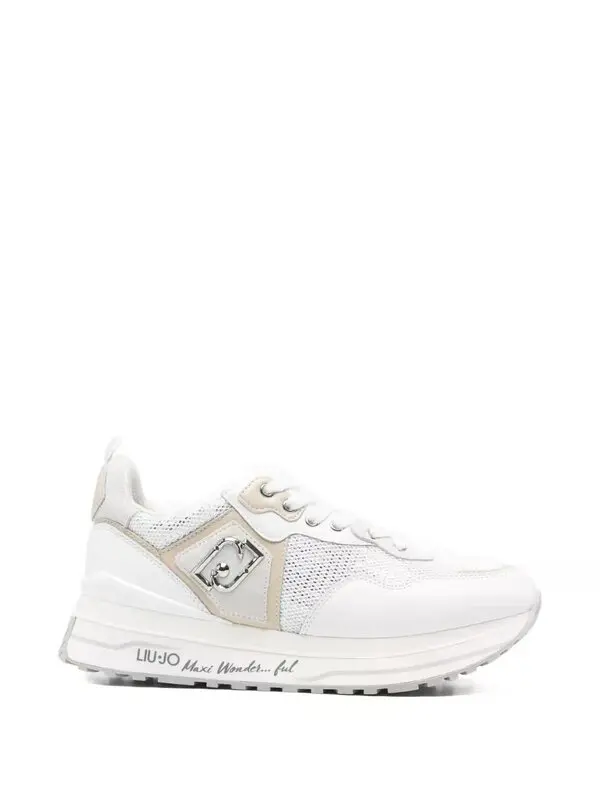 Liu Jo Mesh Sneakers With Sequins - White