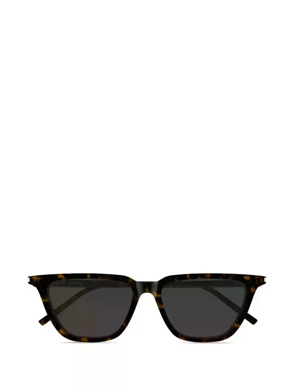 Saint Laurent Square Frame Sunglasses - Brown