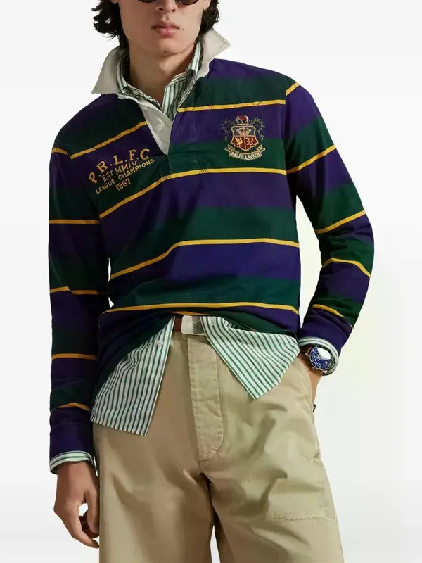 Polo Ralph Lauren Striped-logo Rugby Polo Shirt