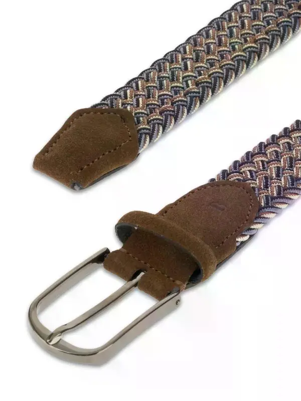 Boggi Milano Woven Belt - Brown