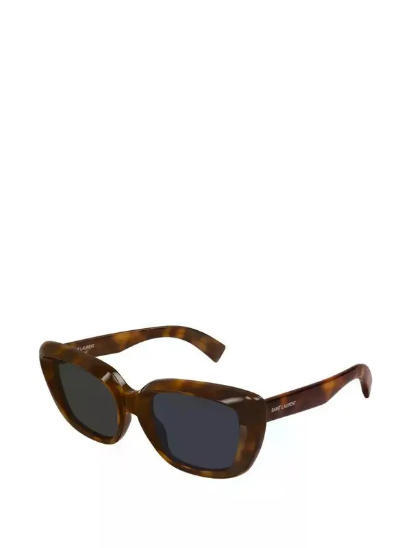 Saint Laurent Rectangle-frame Tortoiseshell Sunglasses