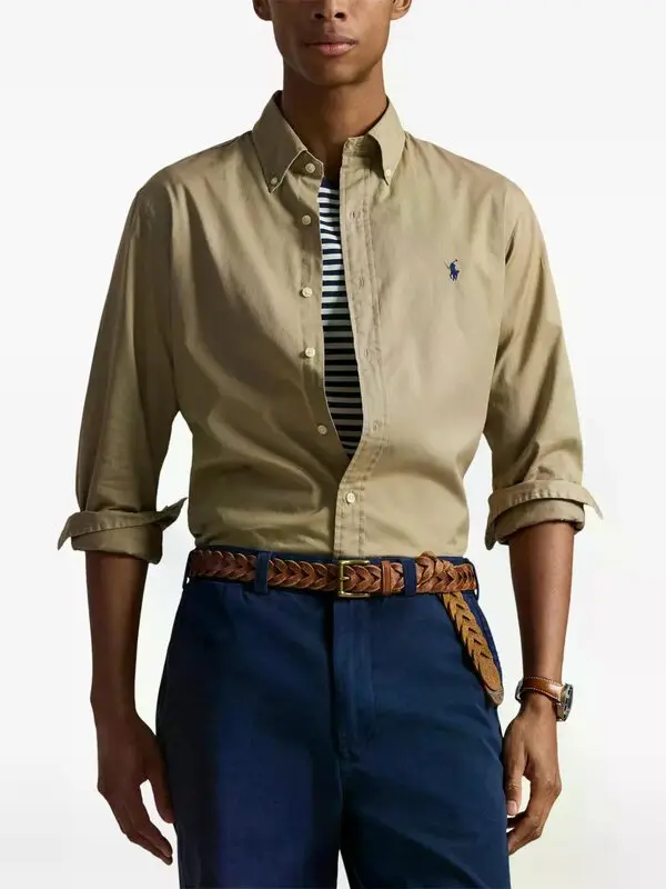 Polo Ralph Lauren Long-sleeve Logo Shirt - Neutrals