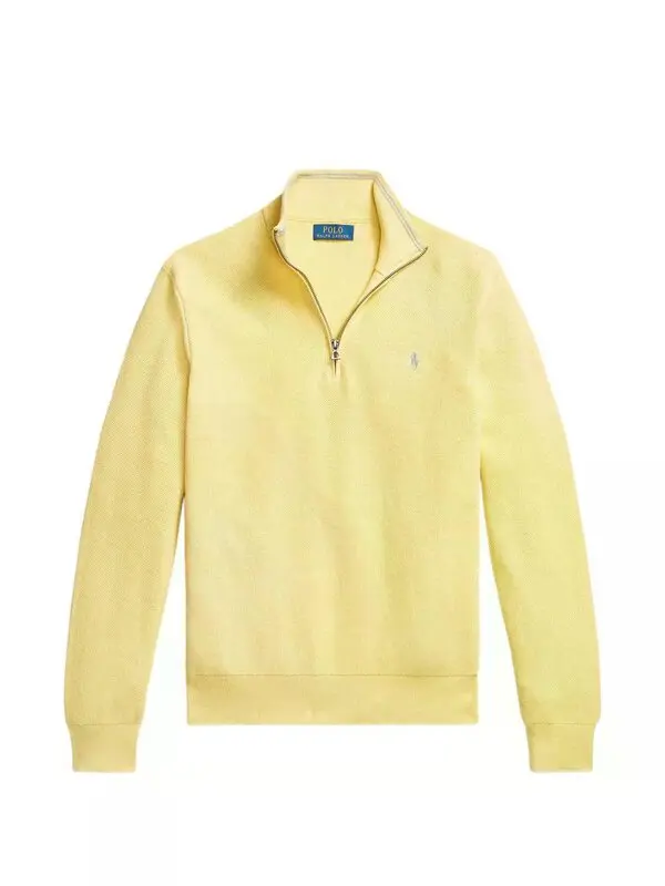 Polo Ralph Lauren Cotton Quarter-zip Sweater - Yellow