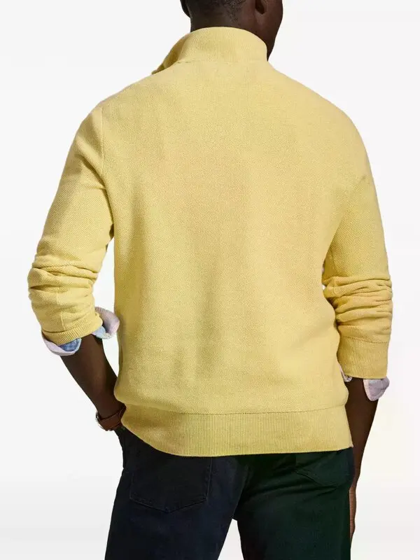 Polo Ralph Lauren Cotton Quarter-zip Sweater - Yellow