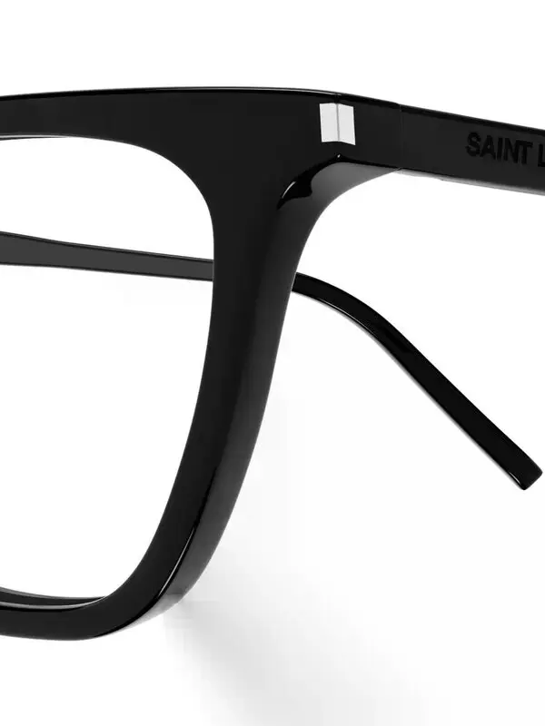 Saint Laurent Square Frame Eyeglasses - Black