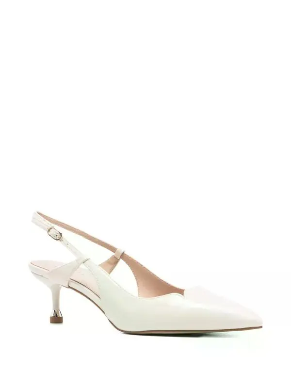 Liu Jo Patent Leather Slingback Pumps - Neutrals