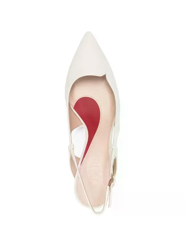 Liu Jo Patent Leather Slingback Pumps - Neutrals