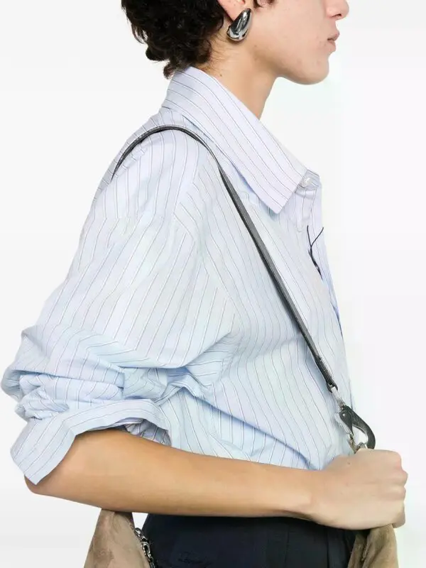 DUNST Striped Pocket Shirt - Blue