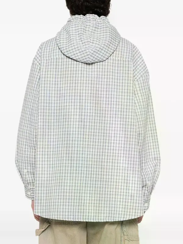 DUNST Hooded Shirt - Blue