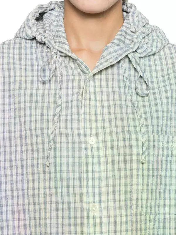 DUNST Hooded Shirt - Blue