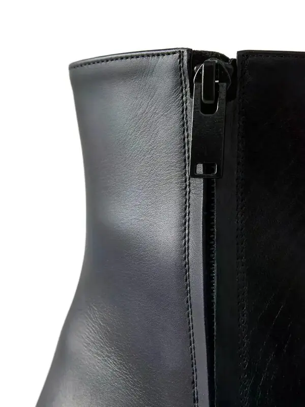 Manolo Blahnik Square-toe Zip-up Boots
