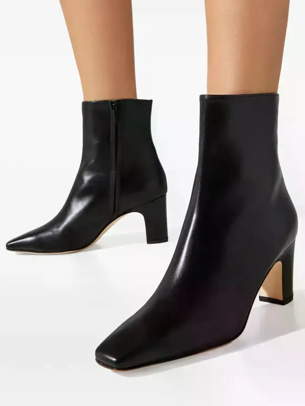 Manolo Blahnik Square-toe Zip-up Boots