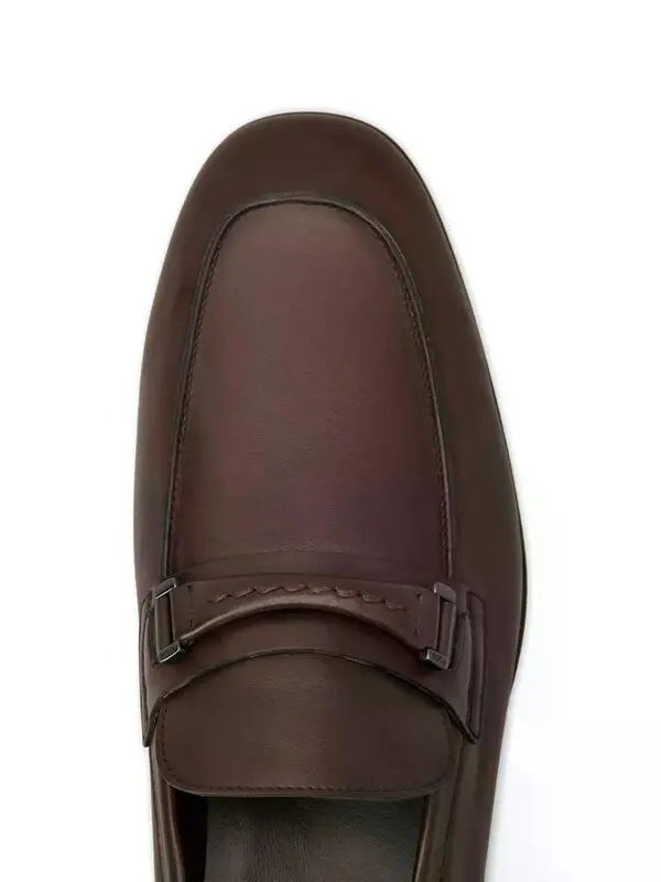 TOD'S Leather Strap Loafers