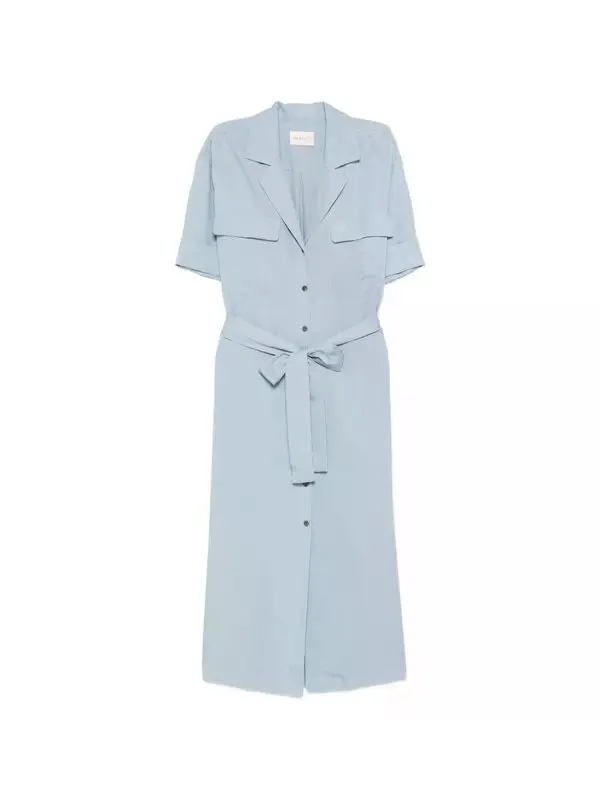 Gant Button-fastening Belted Midi Shirt Dress