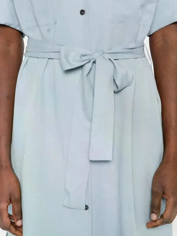 Gant Button-fastening Belted Midi Shirt Dress