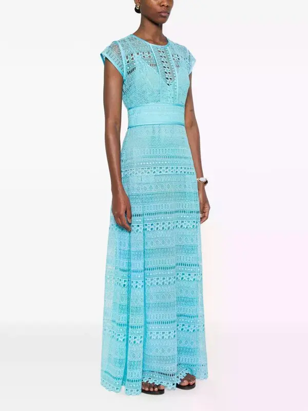 ERMANNO FIRENZE Patterned Lace Dress