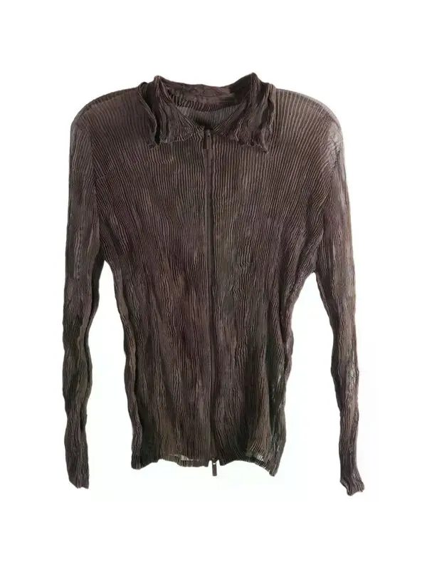 Issey Miyake Pleated Zip Top