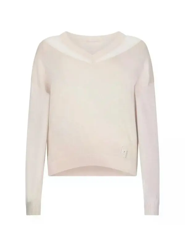 Liu Jo V-neck Sweater With Logo
