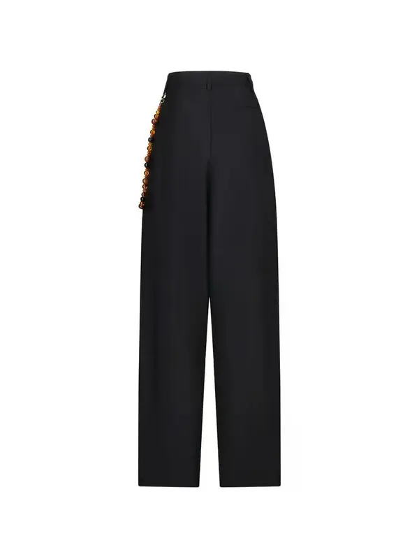 DARKPARK Phebe Beaded Wide-leg Trousers