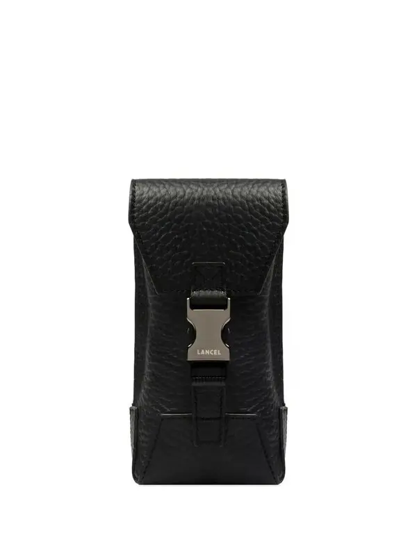 LANCEL Milo Leather Keyring - Black