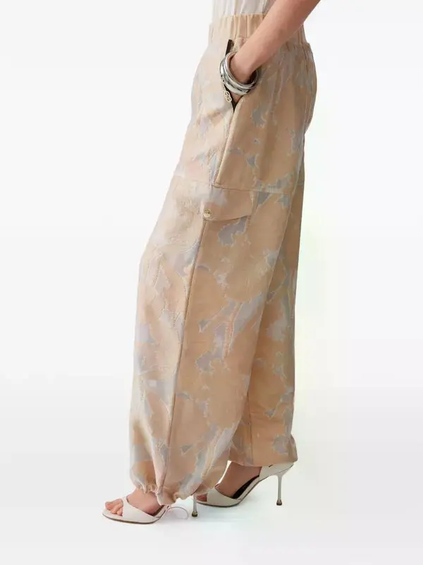 Liu Jo Organza Jacquard Wide-leg Trousers