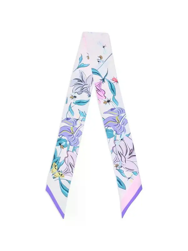 LANCEL Floral Headband - White