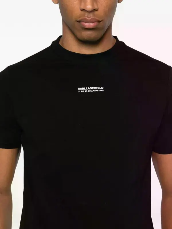 Karl Lagerfeld Logo-motif T-shirt - Black