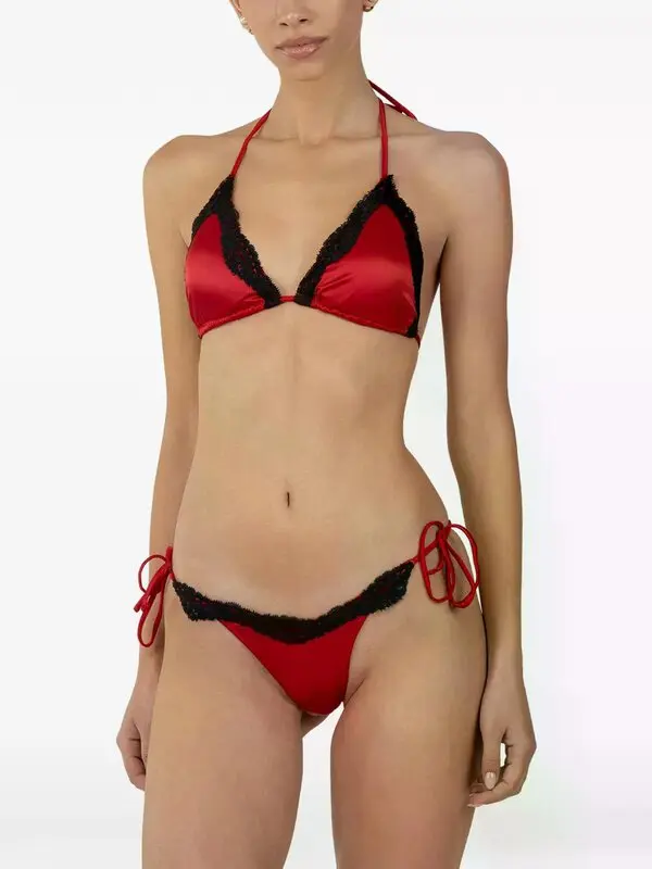 PARAMIDONNA Kourtney Lace Bikini - Red