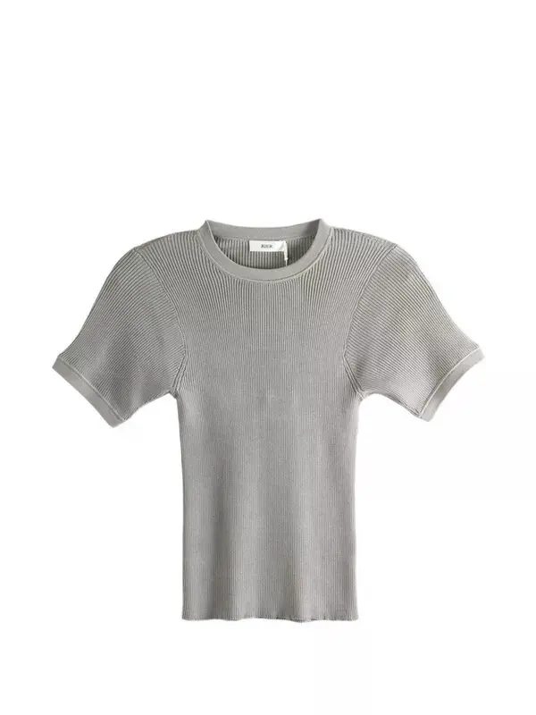 RIER Ribbed Knit T-shirt