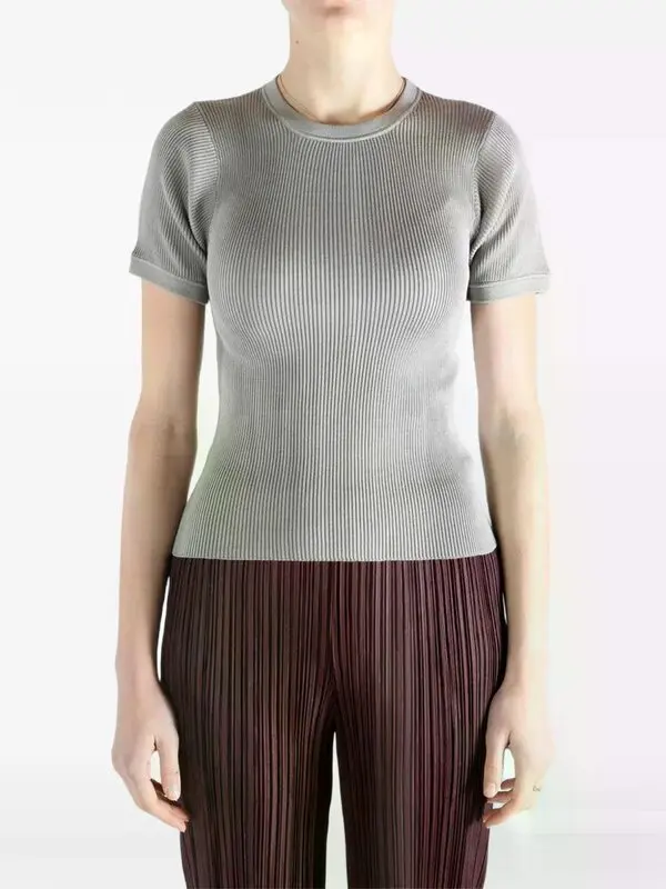 RIER Ribbed Knit T-shirt